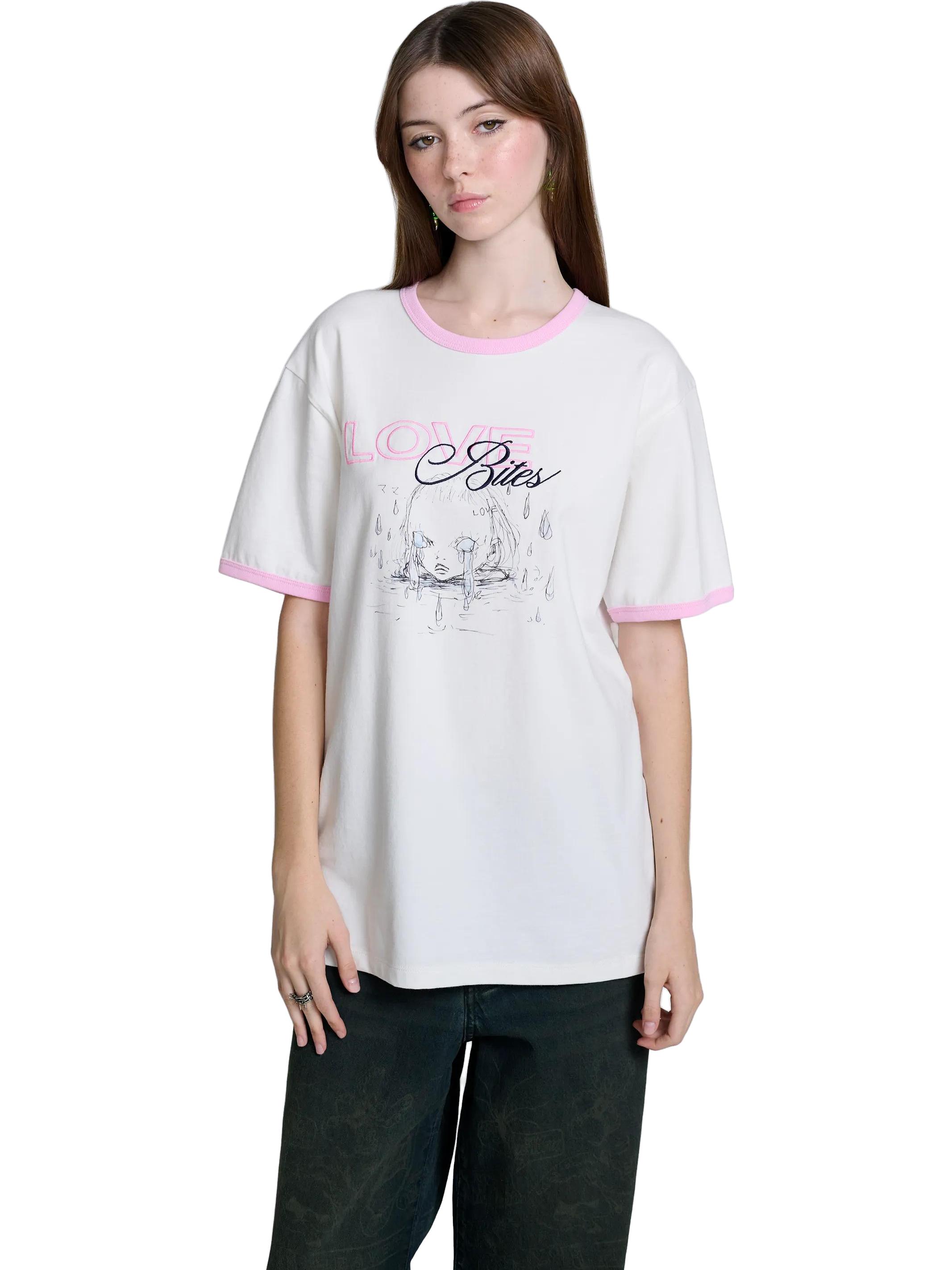 MARC JACOBS Love Bites Ringer Tee